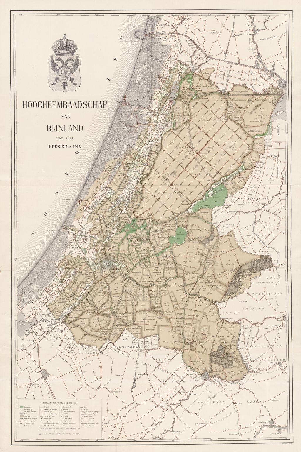 De boezemkaarten van 1884 & 1917 - Hoogheemraadschap van Rijnland